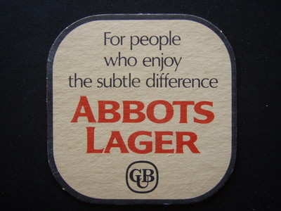 ABBOTS LAGER CUB FOR PEOPLE WHO ENJOY THE SUBTLE DIFFERENCE COASTER ...