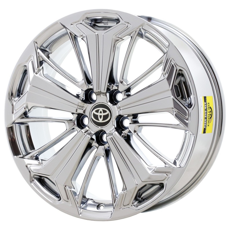 19" TOYOTA RAV4 PVD BRIGHT CHROME-C WHEELS RIMS FACTORY OEM 69179 2021 ...
