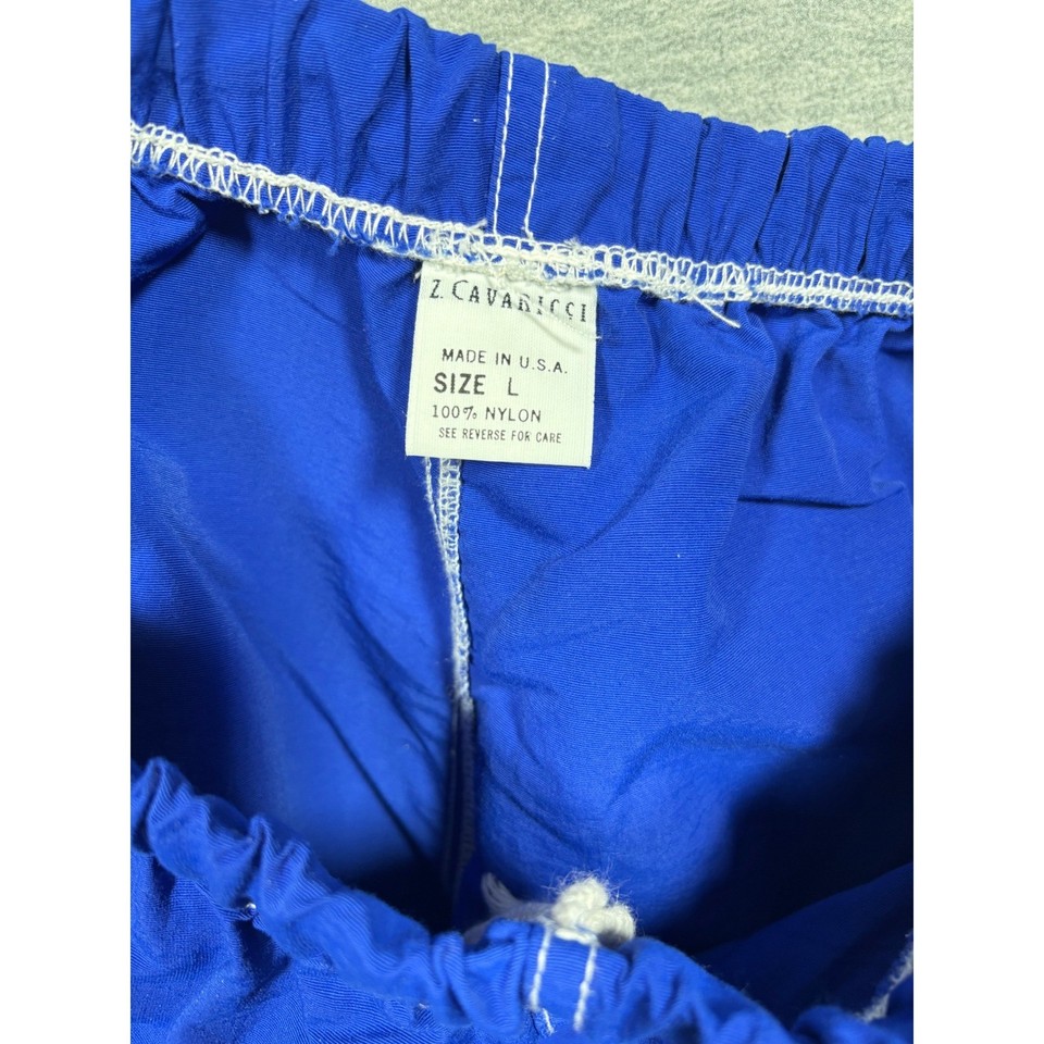 Vintage 90s Z Cavaricci Shorts Womens L Blue Nylon Athletic Retro Gym ...