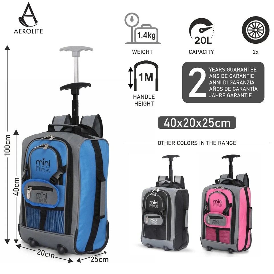 Ryan Air EasyJet Cabin Bag Hand Luggage Flight Bag onboard Carry on ...