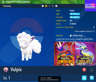 Pokemon Vulpix Shiny
