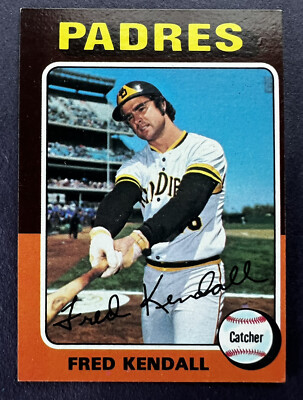 1975 Topps Fred Kendall #332 San Diego Padres EX or Better Condition | eBay