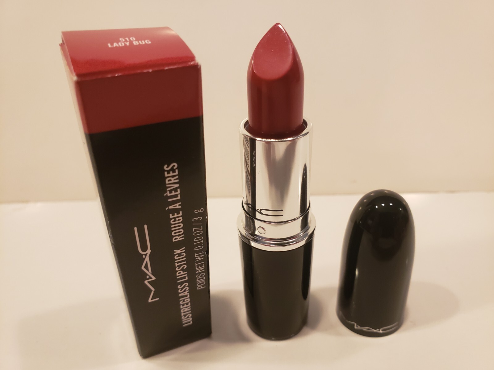 Mac ~ Lustreglass Lipstick ~ #510 Lady Bug ~ 0.1 oz ~ NIB | eBay