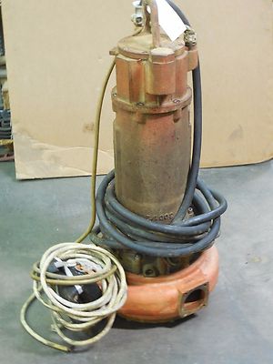 DAVIS SUBMERSIBLE SEWAGE PUMP FA 102-258 MOTOR # FK 202-4/17 15.4 HP ...
