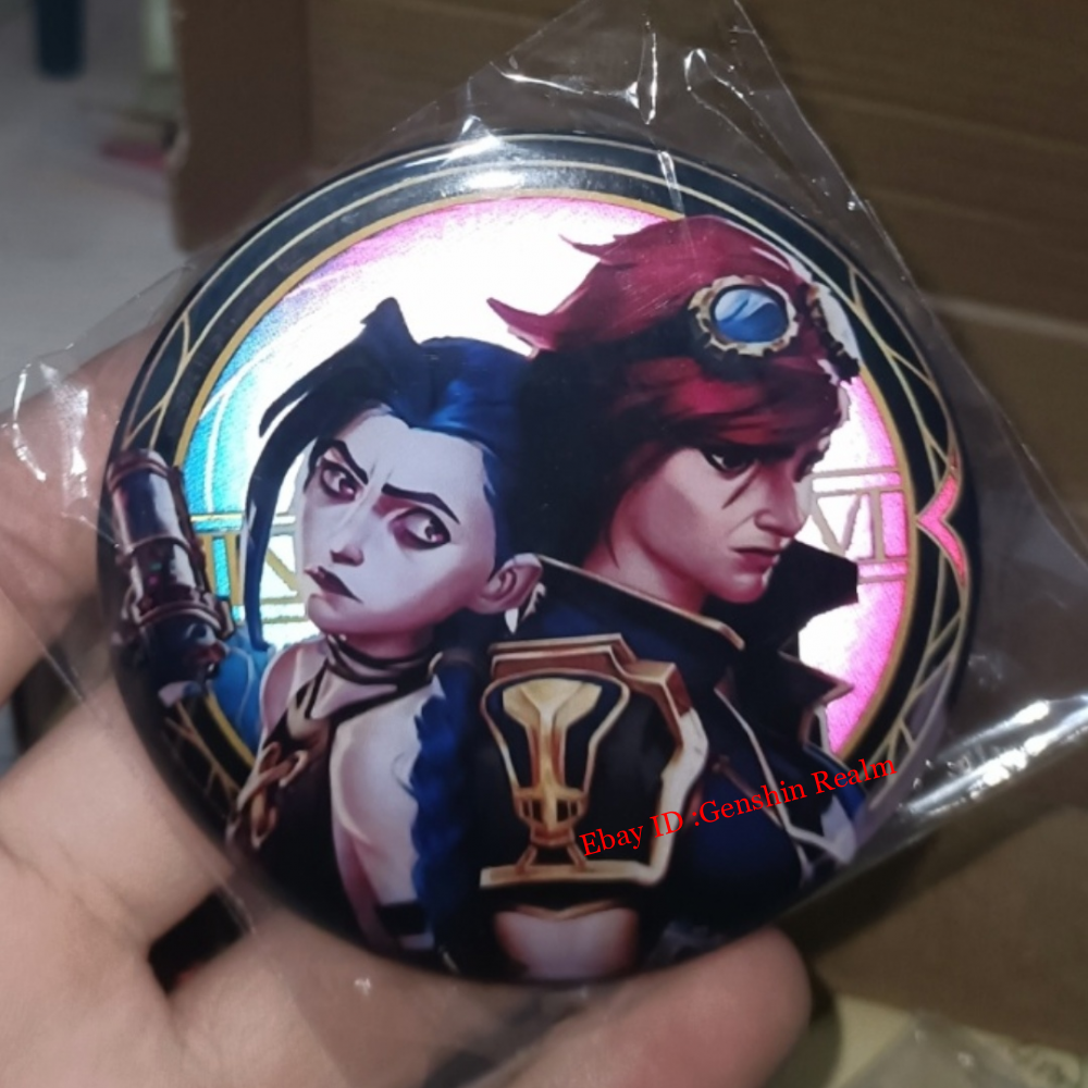 7Pcs/Set Anime Arcane：League of Legends Series Badge Decor Pendant Gift ...