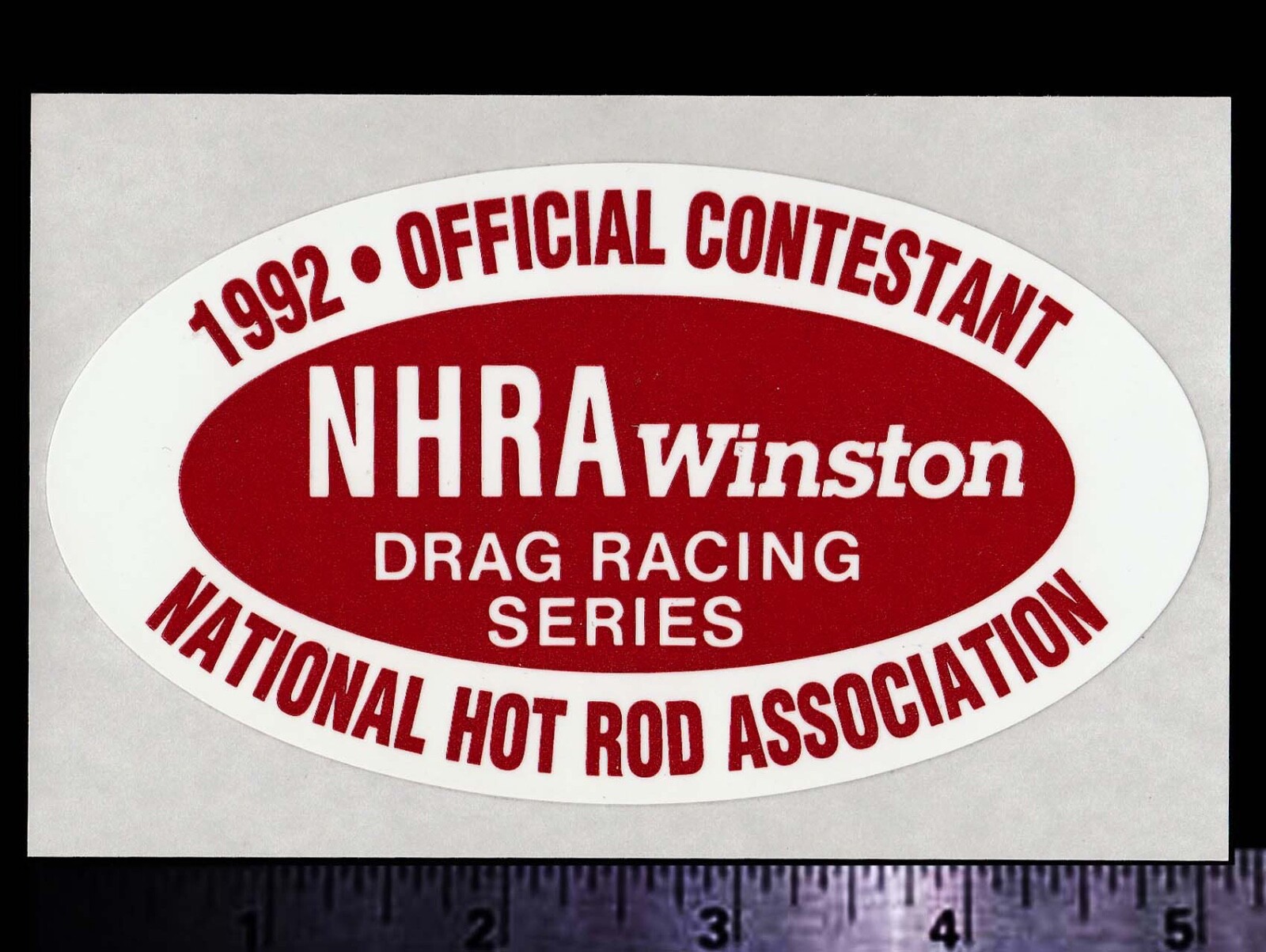 NHRA Winston Drag Racing Series 1992 - Original Vintage Racing Decal ...