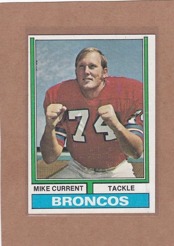 1974 TOPPS FOOTBALL MIKE CURRENT #453 BRONCOS NM/NM+ *A23600 | eBay