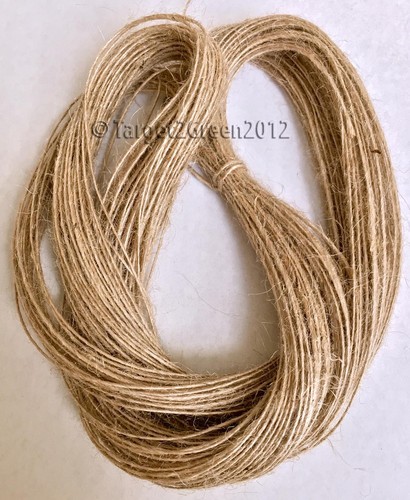50m Thin Natural Brown Jute Hessian Burlap Rustic String Twine Natural ...