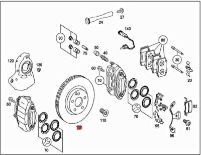Genuine MERCEDES C216 W221 S-CLASS W221 Brake disk vented 2214211012 | eBay