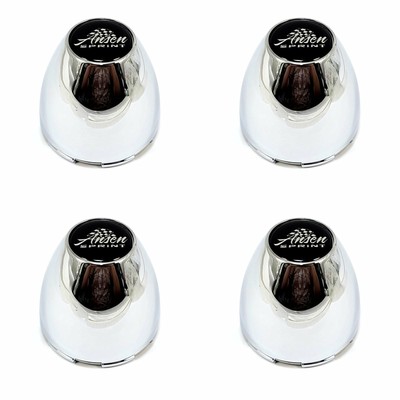 4 (by American Racing) Chrome Wheel Center Hub Caps for VN69 Ansen ...