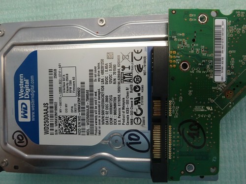 WESTERN DIGITAL WD2500AAJS-75M0A0 250GB SATA PCB BOARD ONLY | eBay