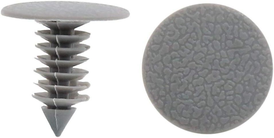 50Pcs Plastic Gray Rivets Retainers Car Door Fender Clips Fastener for ...
