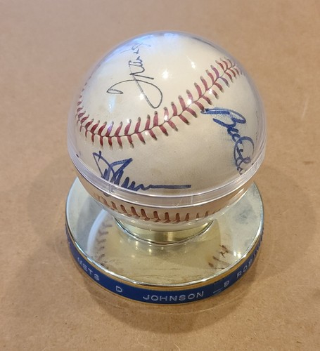 NY METS 1984 Coaches Davey Johnson, Frank Howard, Bill Robinson Signed ...