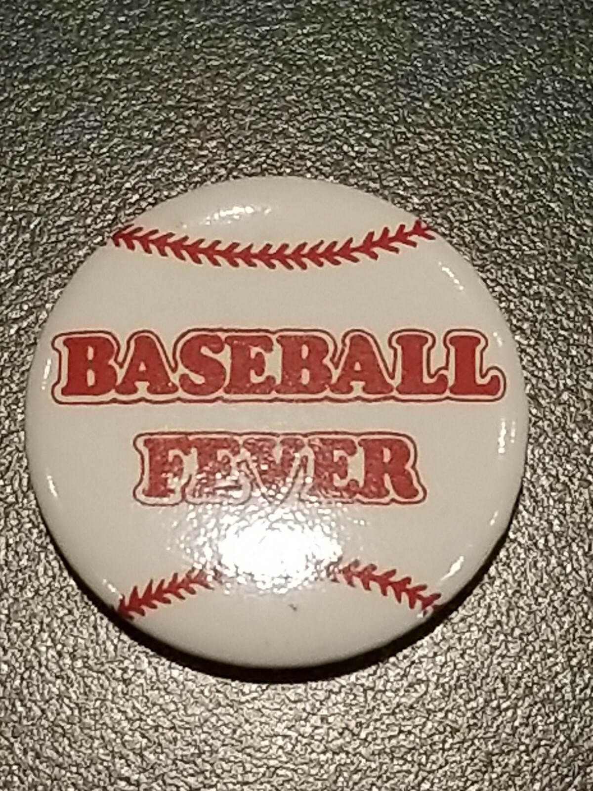 Vintage Baseball Fever BASEBALL Lover Sporting Pinback | eBay