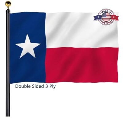 Texas Flags 3x5 Outdoor Double Sided 3 Ply Heavy Duty TX Flags Banner for Outsid | eBay