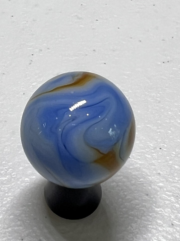 Peltier Blue Marble Rare Hard Color Peltier Marble Vintage Marbles | eBay