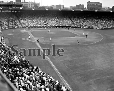 MLB 1946 Boston Fenway Park All Star Game Picture Black & White 8 X 10 ...