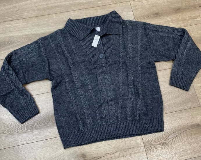 Old Navy Women's Large Tall Gray 1/4 Button Sweater - NEW | eBay