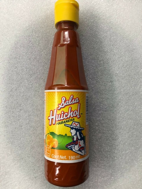 3 Packs Salsa Huichol Habanera 6 1/2 Oz. Each Mexican Hot Sauce Pepper ...