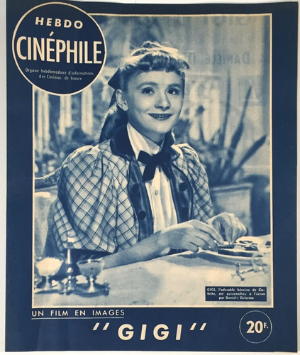 "GIGI" 1949 French Film orig Cinéphile Hebdo Danièle Delorme | eBay
