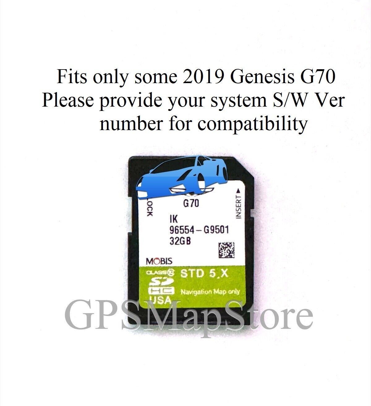 2019 Genesis G70 Navigation DATA SD Card U.S Map *Please Read FULL ...