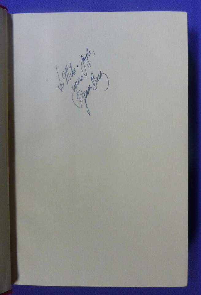 JOAN BAEZ SIGNED / AUTOGRAPHED BOOK - AND A VOICE TO SING WITH ...