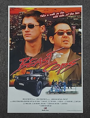 Anthony Wong Beast Cops Michael Wong 1998 Movie Promo Flyer 野獸刑警 電影宣傳場刊 | eBay