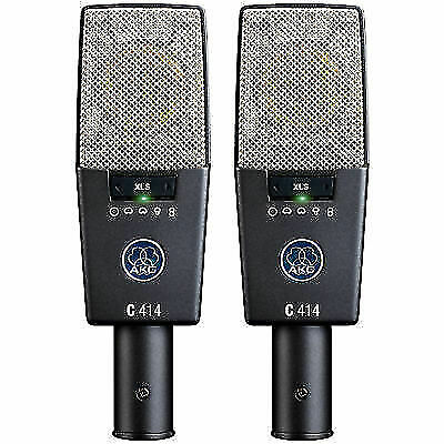 AKG C414 XLS ST Multi-Pattern Large-Diaphragm Condenser Microphone - Matched Pair for sale ...