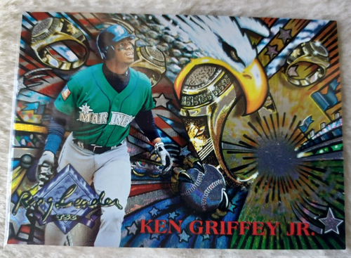 6 Cards-Ken Griffey Jr -1995-Topps Stadium Club #14 Ring Ldrs-FB2-215G ...