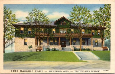 Springfield Ohio OH Ohio Masonic Home Eastern Star Building c1940s ...