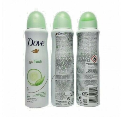 Dove Body Spray-Anti-Persp 150ml woman-Go Fresh-cucumber-green-tea ...