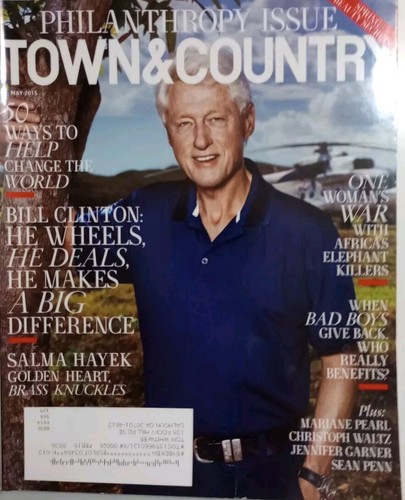 2015 MAY TOWN & COUNTRY MAGAZINE - BILL CLINTON COVER - B 2399 | eBay