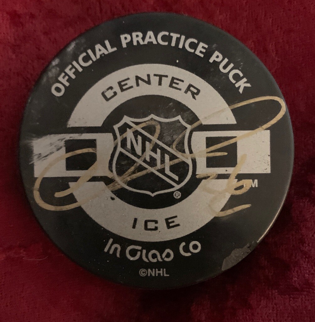 SIGNED Autographed GAME OFFICIAL Practice PUCK | eBay