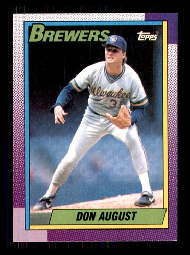 1990 Baseball Topps Don August Milwaukee Brewers #192 | eBay