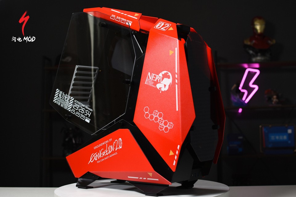 Evangelion EVA-02 Asuka Langley Sohryu Themed PC Case Jonsbo MOD 5 | eBay
