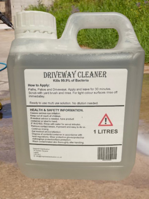Driveway Cleaner Oil Stain Remover Garage Floor Paths Patio Cleanse 1 ...