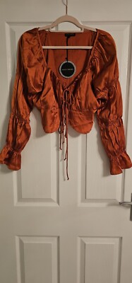 Mystic Threads Satin Crop Top | eBay UK