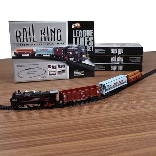 Container train set 3 cars Railroad Model Freight With Track | eBay