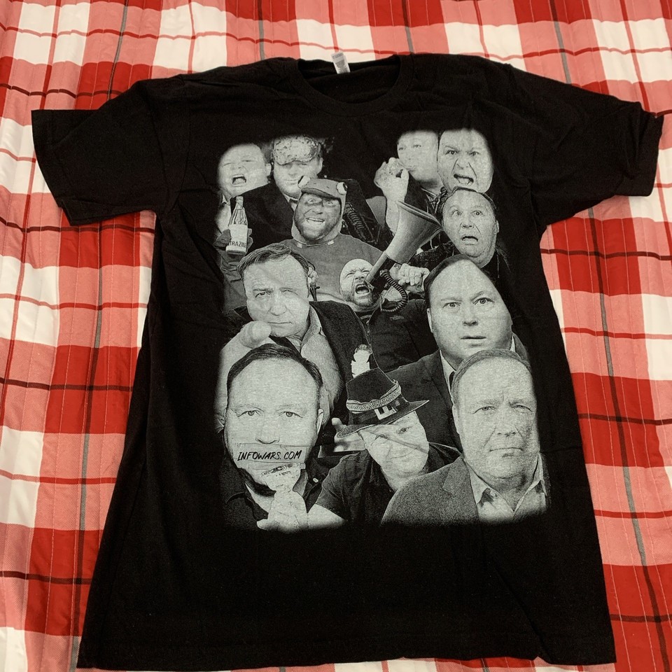 RARE ALEX JONES Infowars - Alex Jones INFOWARS T-Shirt Men's L New ...