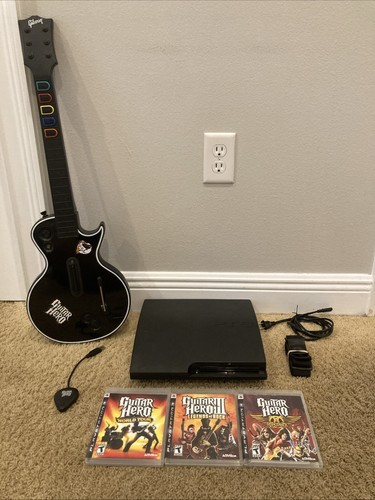 GUITAR HERO PS3 Bundle Guitar Console Dongle Games - Tested!! | eBay