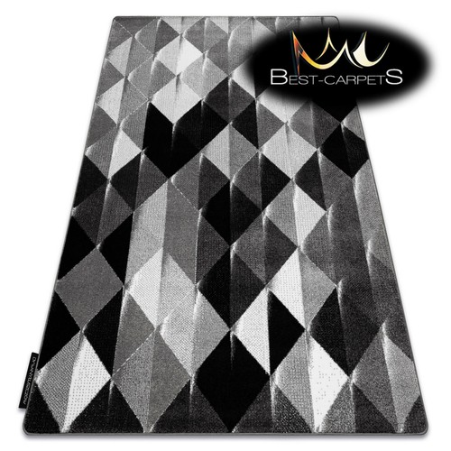 MODERN amazing original 3D RUG 'INTERO' Triangles grey stylish Best ...