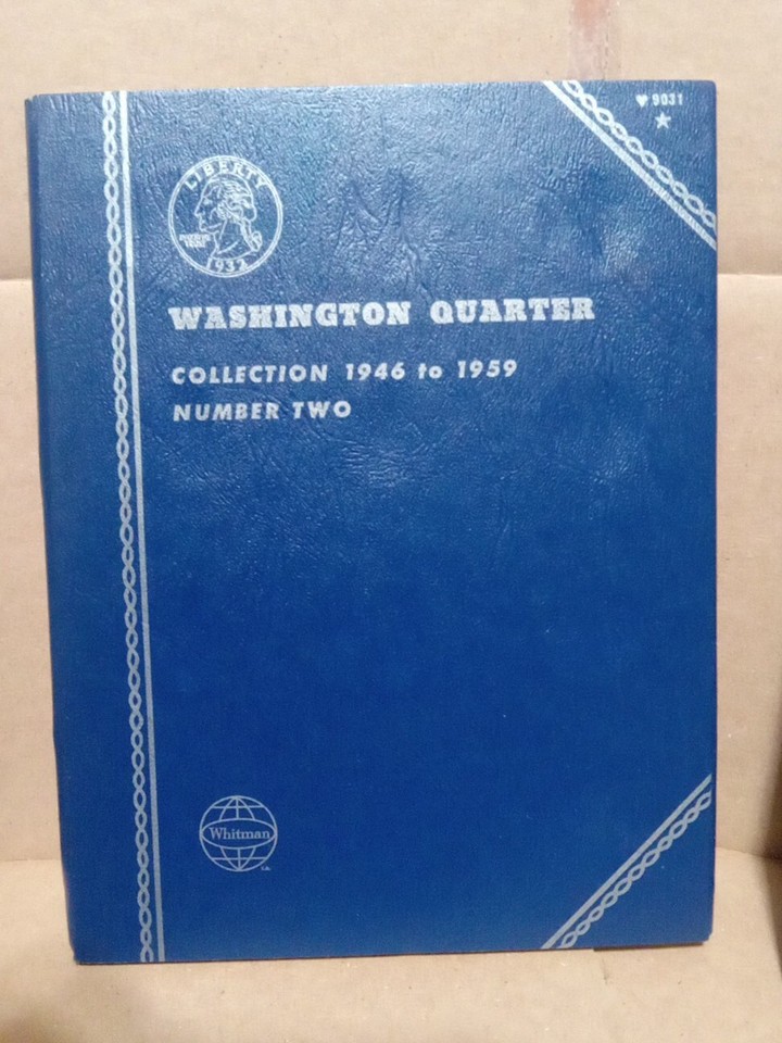 3 Whitman Blue Coin Folder 9031/9018/9040 Washington Quarter BOOK 1- 3 ...