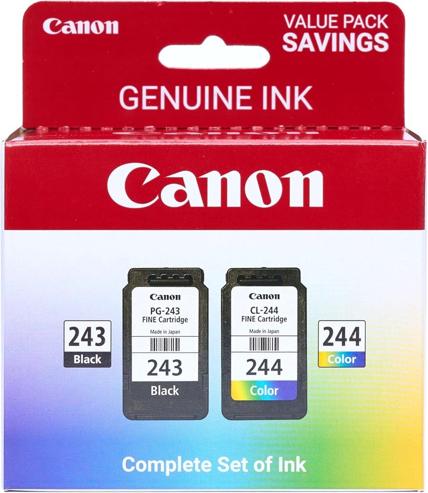 NEW! Genuine Canon PG-243 CL-244 Ink Cartridges for MG2522 4520 3320 ...
