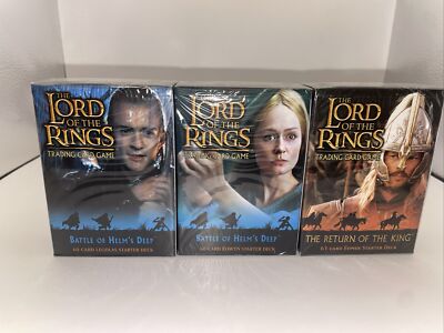 Lord of the Rings TCG Starter Deck 3 Set - Eowyn,Eomer, Legolas 2002 ...
