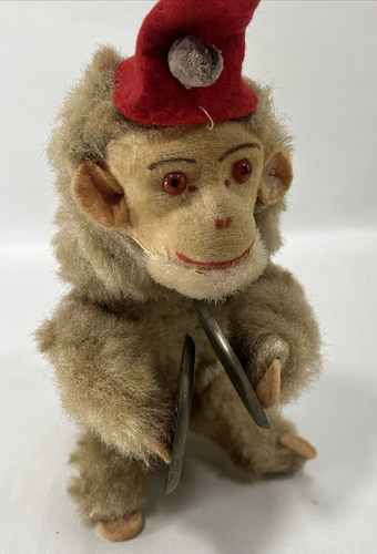 Wind-up Toy Monkey with Cymbals Max Carl West Germany Vintage Not ...