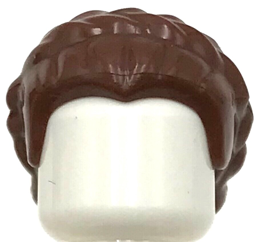Lego New Reddish Brown Minifigure Hair Female Short Braided on Sides ...