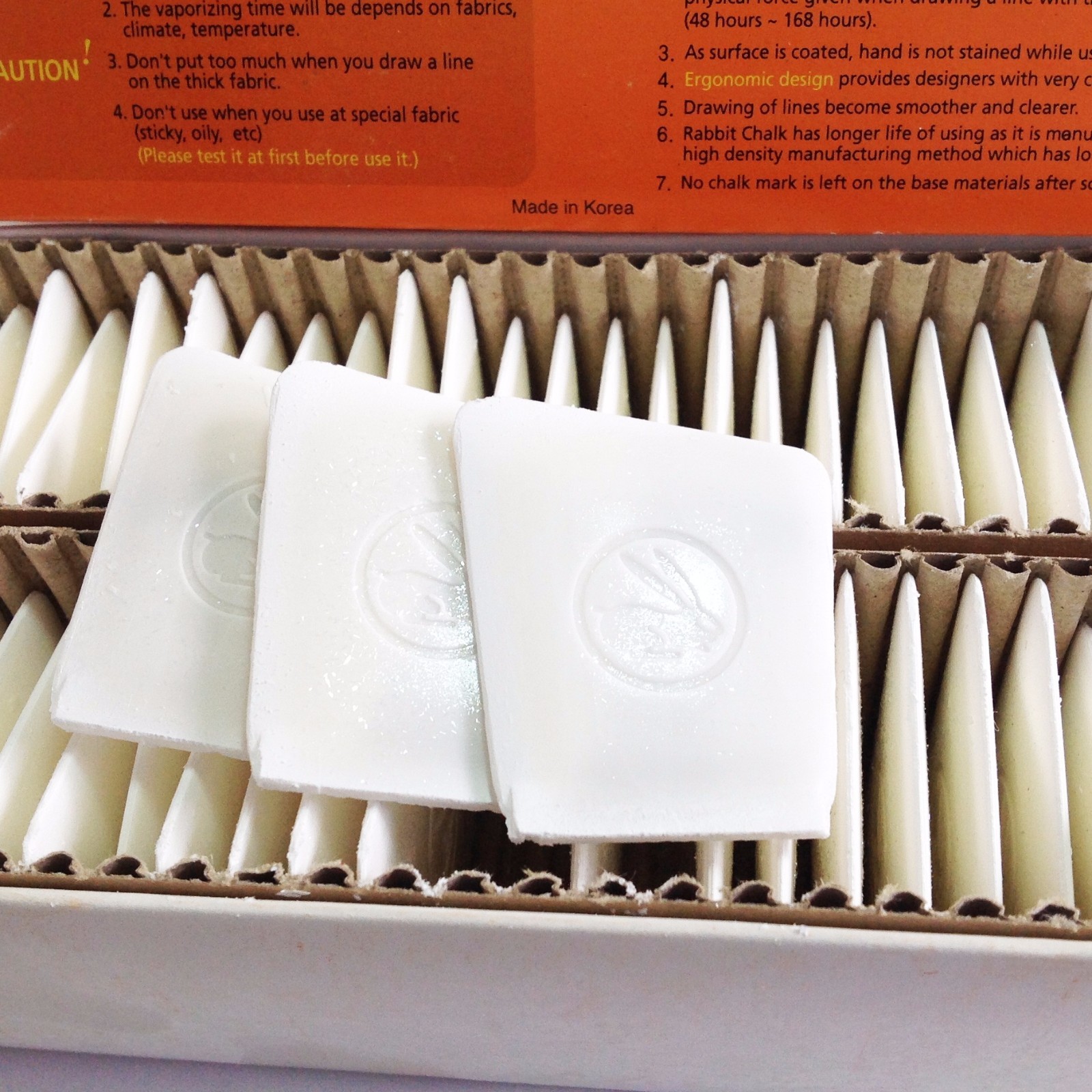 x 50pcs Chalks Rabbit Brand Premium Disappearing Tailor's Rabbit Chalk ...