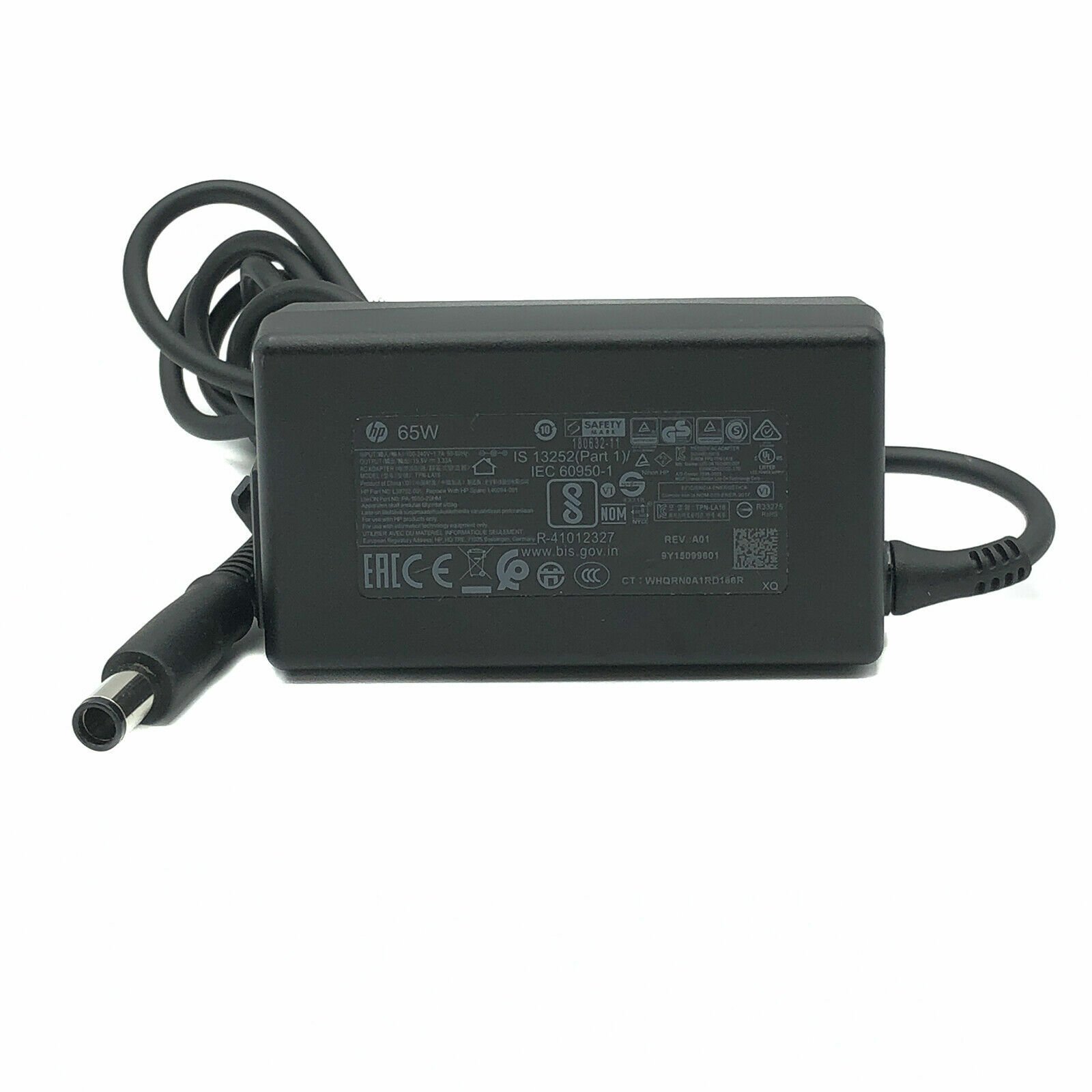 Genuine 65W HP AC Adapter Model TPN-LA16 P/N L39752-001 19.5V 3.33A OEM ...