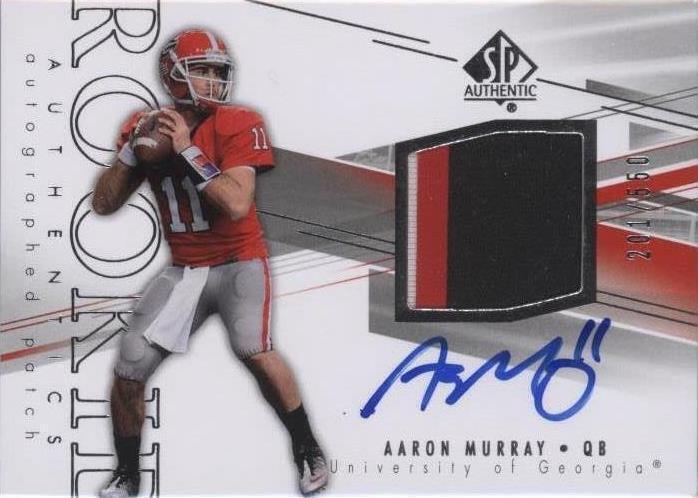 2014 SP Authentic - Rookie Authentics Autographed Patch Aaron Murray ...