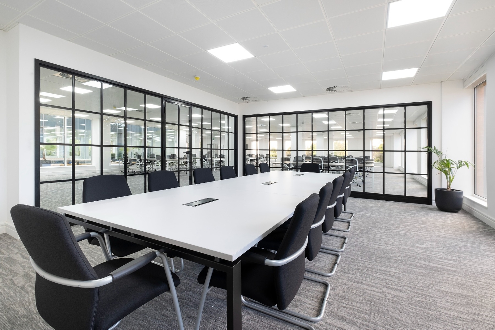 Axis Black Frame Glass Wall Build Your Own Crittall Crital Style Glass ...